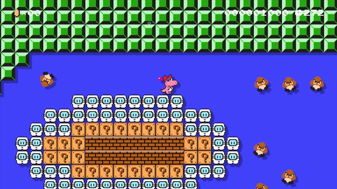 Super Mario Maker - Japanese Birdo Costume Footage - NintendObserver