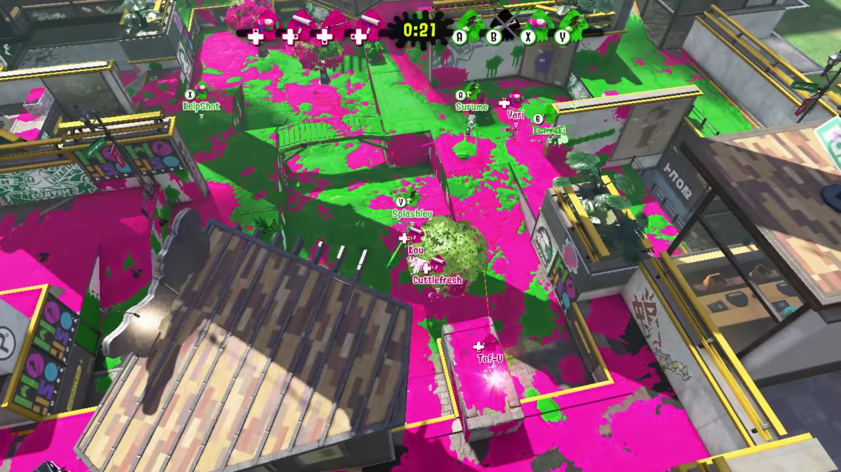Splatoon 2 - Japanese Private Battle Spectator View Footage ...
