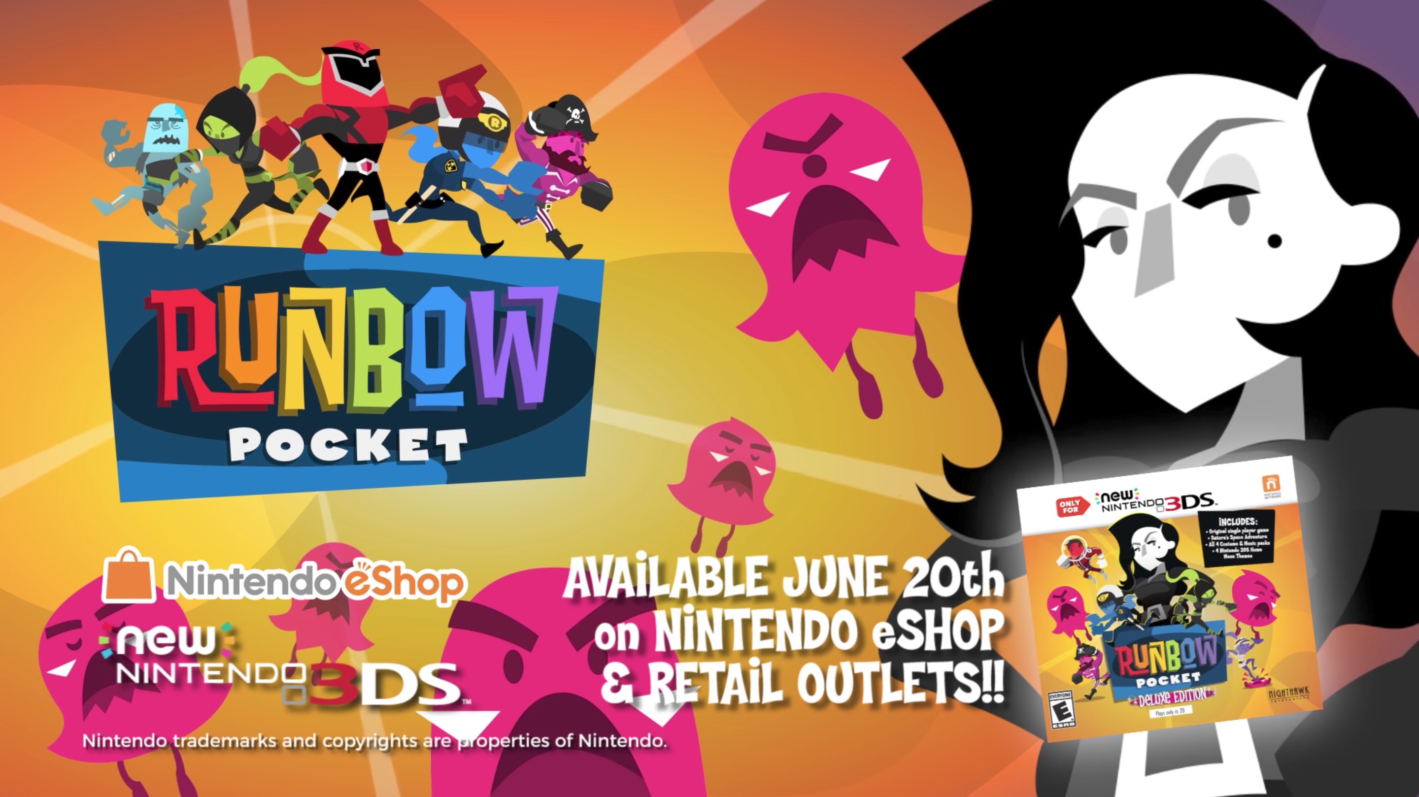 Runbow Pocket - Release Date Trailer - NintendObserver
